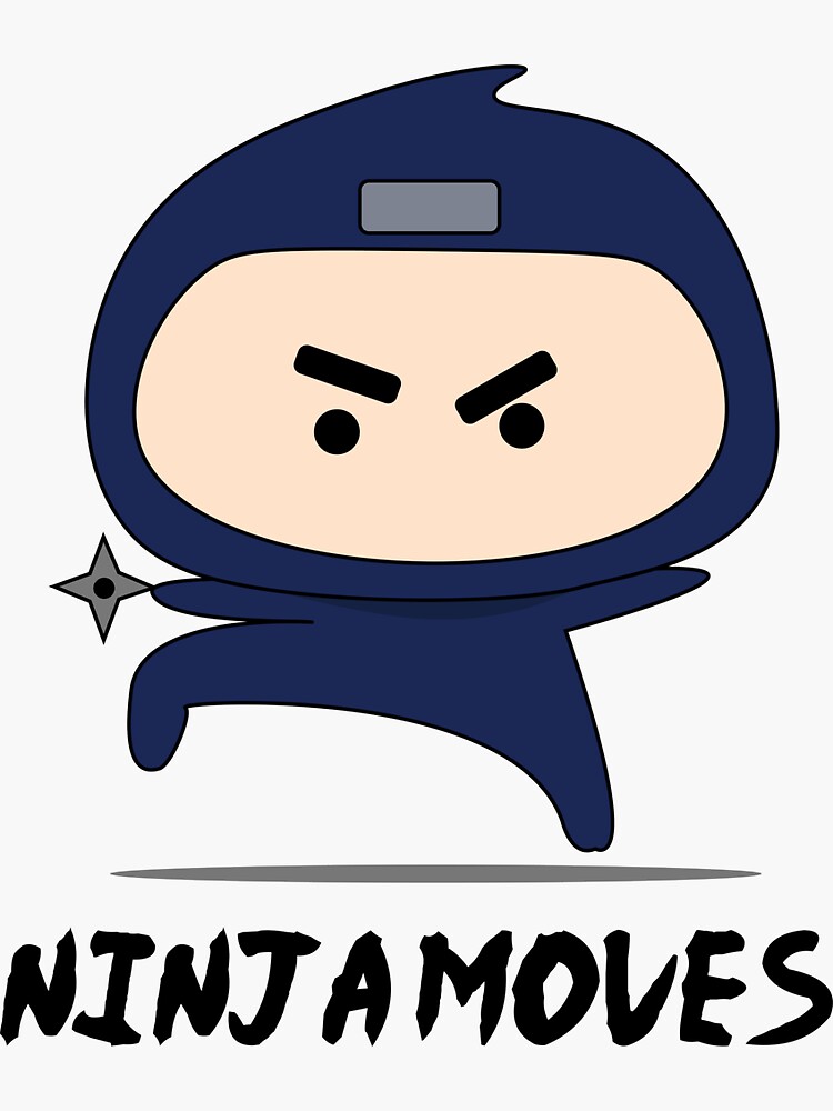 "Ninja Moves" Sticker for Sale by rienier31 | Redbubble