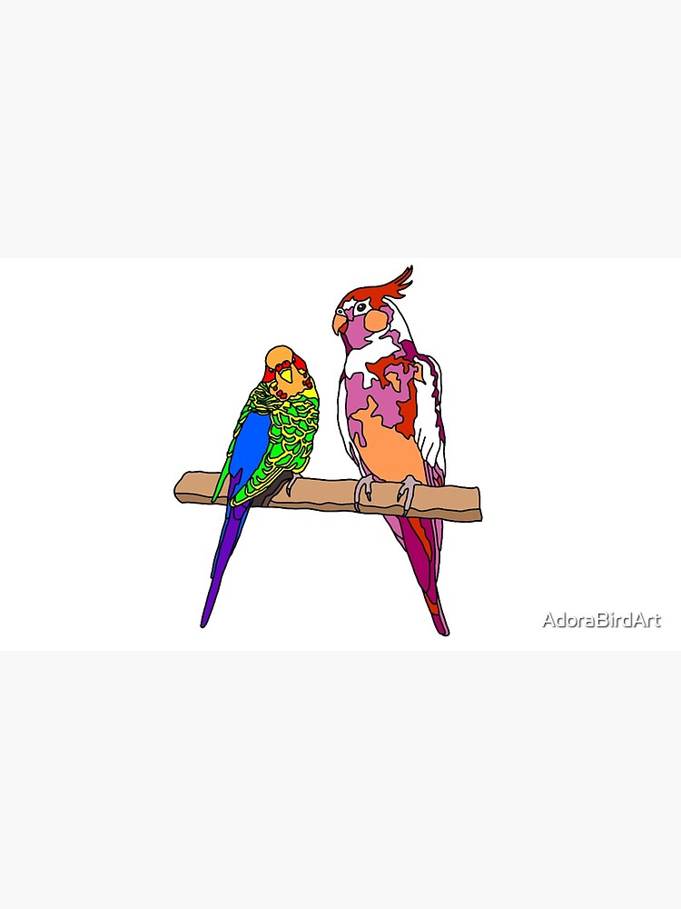 "LGBT+ Rainbow & Lesbian Pride Birds" Poster by AdoraBirdArt | Redbubble