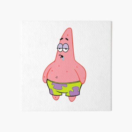 "Patrick drooling meme caption " Art Board Print for Sale by Grace-Cop ...