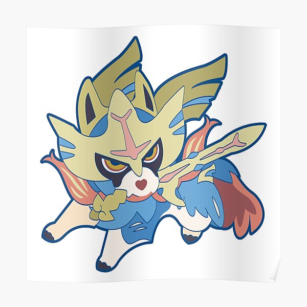 "Furry Wolf Legendary Sword" Poster by chibicarrera | Redbubble