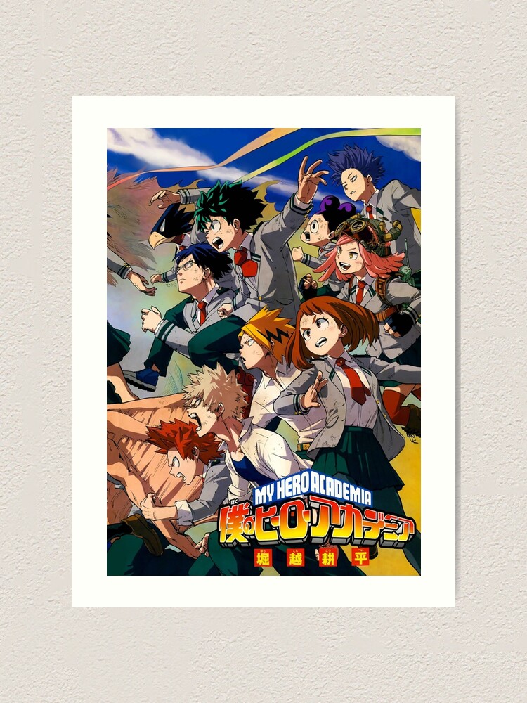 "MHA, BNHA poster, my hero academia anime poster" Art Print for Sale by ...