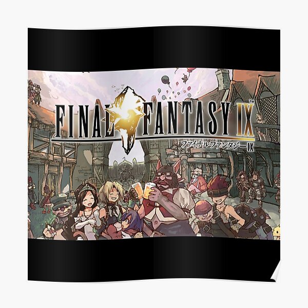 "FFIX Cast Background" Poster by CassidyCreates | Redbubble