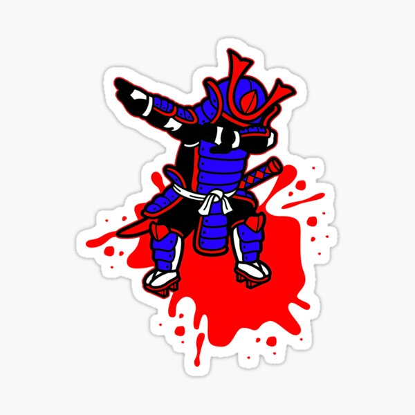 "Dab theme ninja red white blue" Sticker for Sale by starshiporion ...