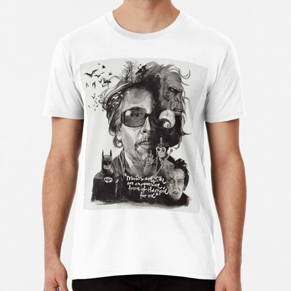 "Tim Burton logo" T-shirt for Sale by SkeletrinoNero | Redbubble | tim ...