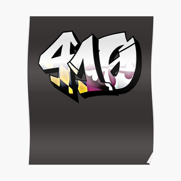 "Maryland Flag License Plate Area Code 410 by Graffiti Muscle" Poster ...