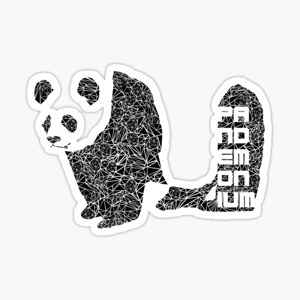 "Panda Pandemonium" Sticker by DLP-00 | Redbubble