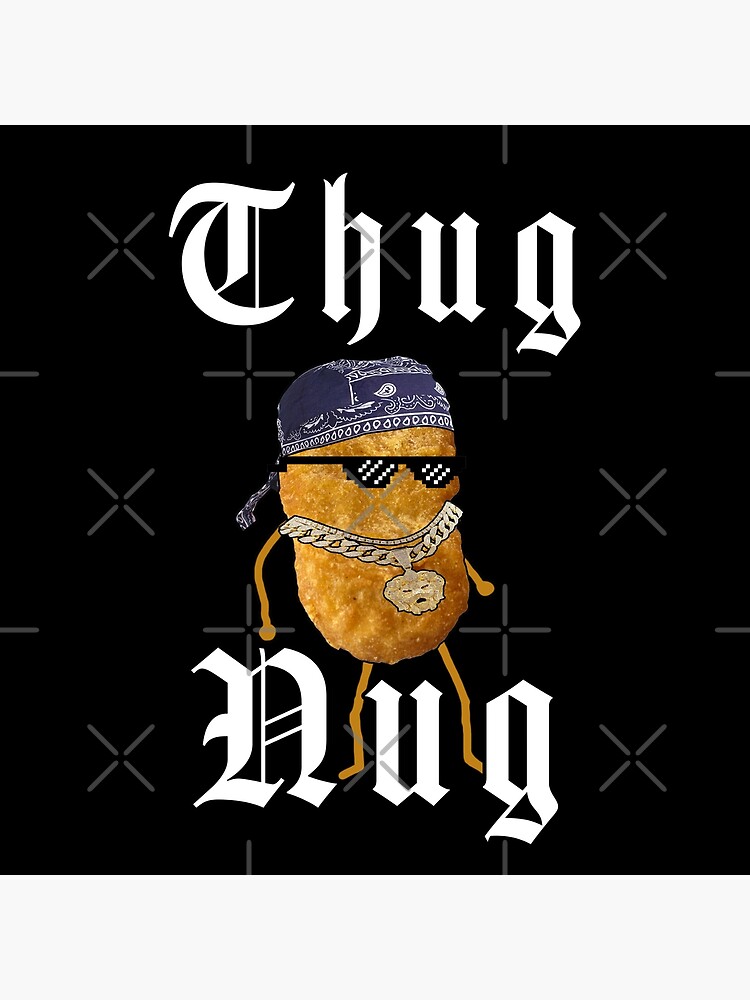 "Schläger Nug Gangster Chicken Nugget" Bodenkissen von AllLeftSides42 ...