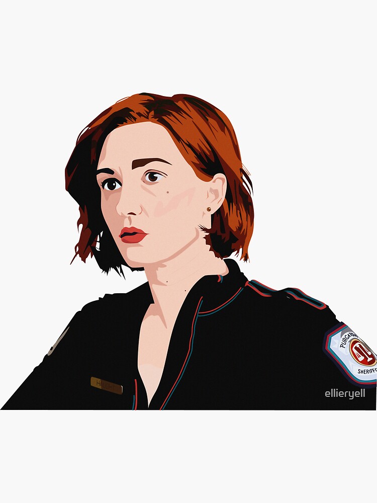 "Sheriff Haught" Sticker by ellieryell | Redbubble