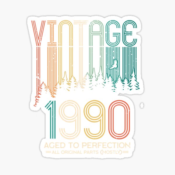 "30th birthday gifts 1990 gift 30 years old" Sticker for Sale by ...