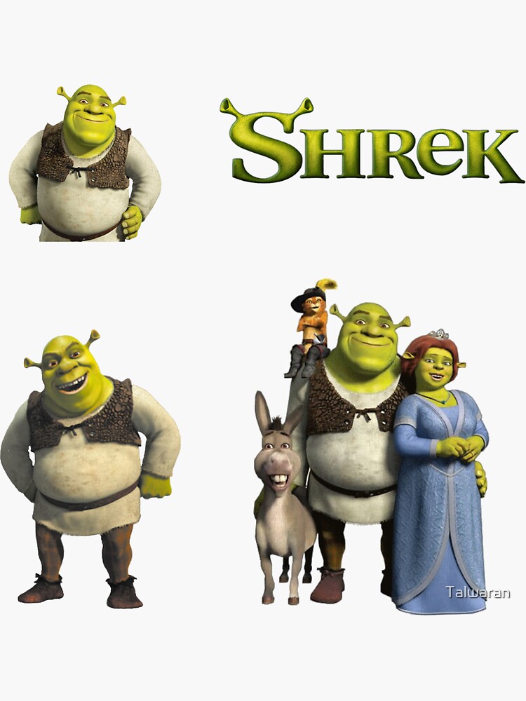 "Shrek" Sticker for Sale by Talwaran | Redbubble