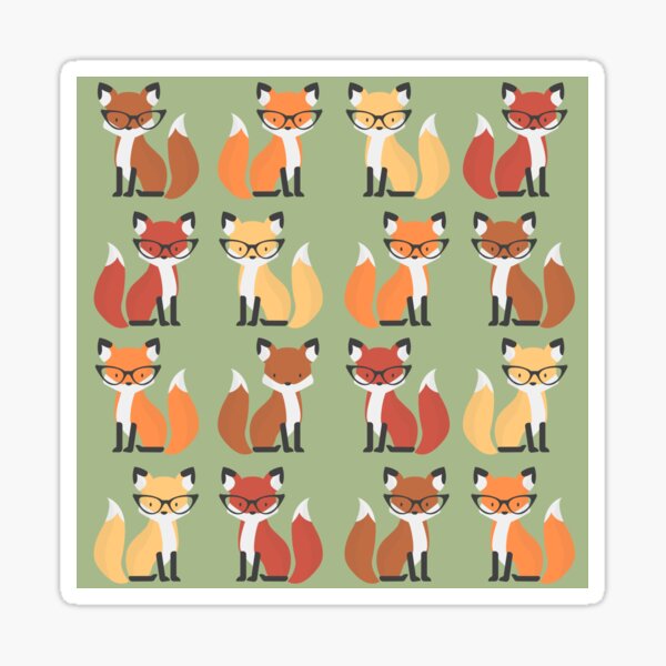 "Copy of Smart foxy" Sticker for Sale by ciucaaalexandra | Redbubble