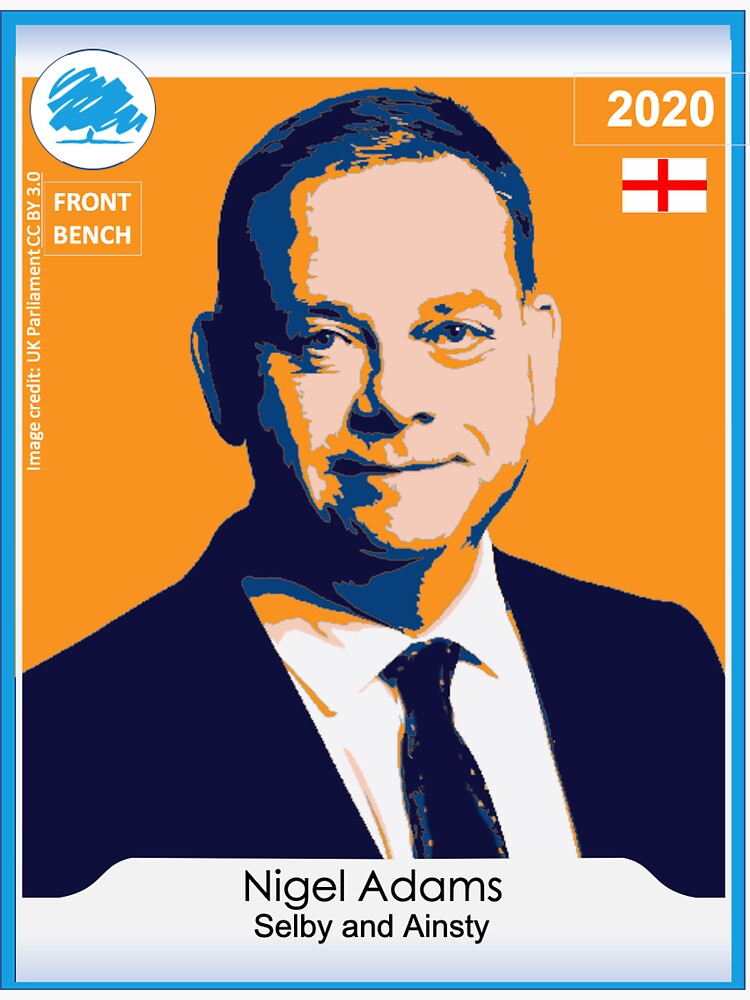 "Nigel Adams MP Collectable Sticker" Sticker for Sale by WORDSnPICTURES ...