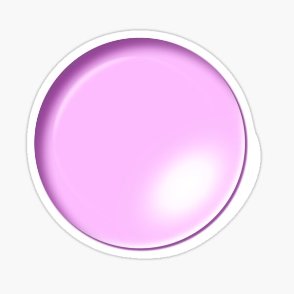 "Pink Bubble" Sticker for Sale by bluskyhippo19 | Redbubble