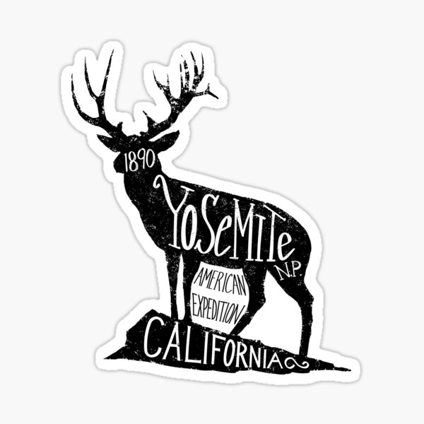 "Yosemite Deer Logo" Sticker for Sale by blue67sign | Redbubble
