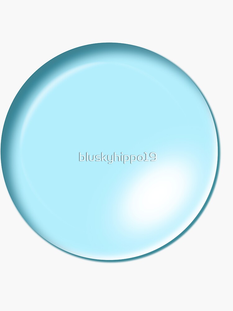 "Blue Bubble" Sticker by bluskyhippo19 | Redbubble