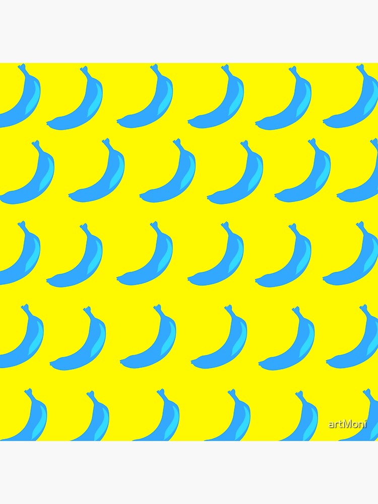 "Cute Blue banana" Sticker by artMoni | Redbubble