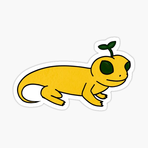 "Lemon Lizard" Sticker for Sale by reyvinart | Redbubble