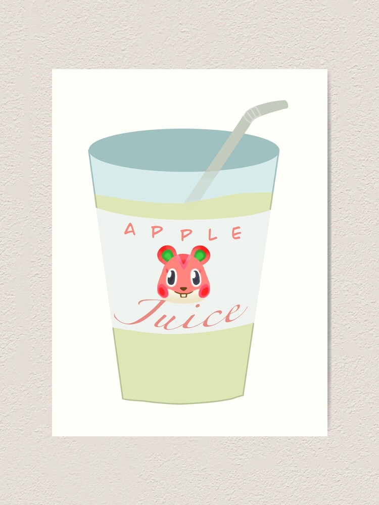 "Apple Juice ACNH" Art Print for Sale by alliemahonexo | Redbubble