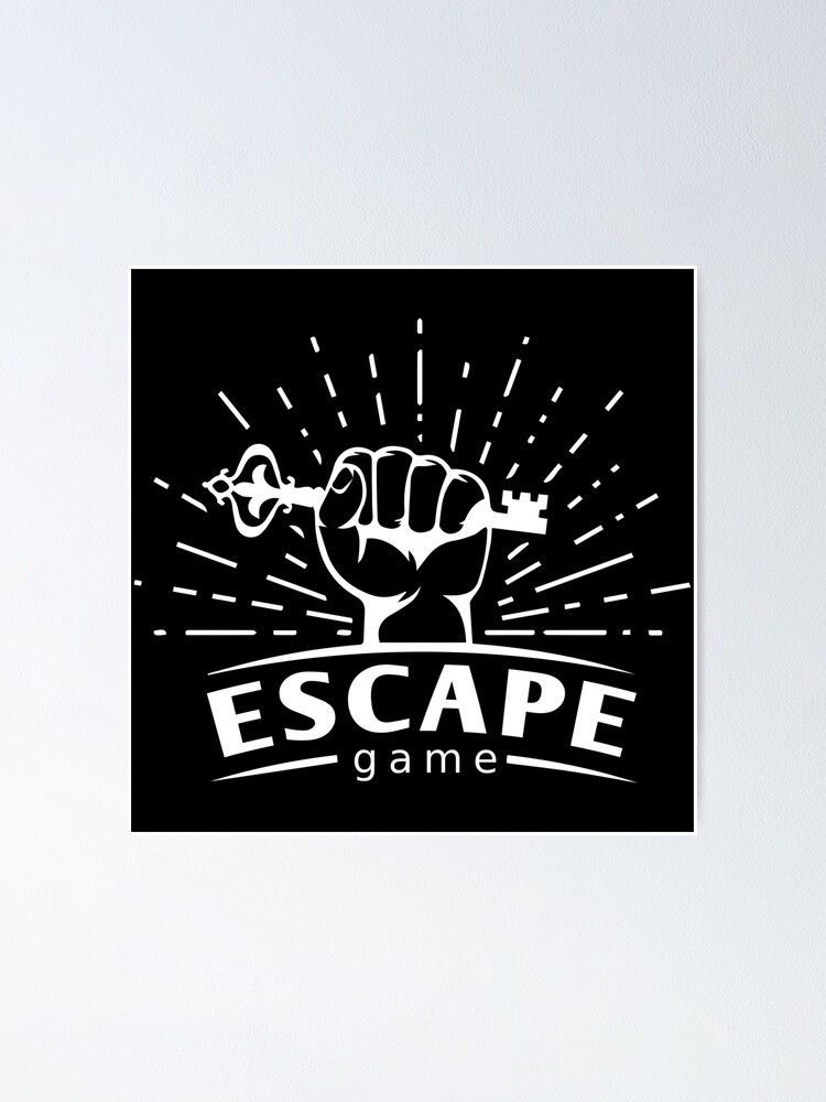 "Escape Game - Exit Room - White" Poster by saechla | Redbubble