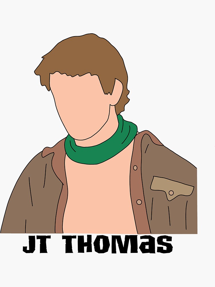 "J.T. Thomas" Sticker for Sale by lindseydesigns | Redbubble