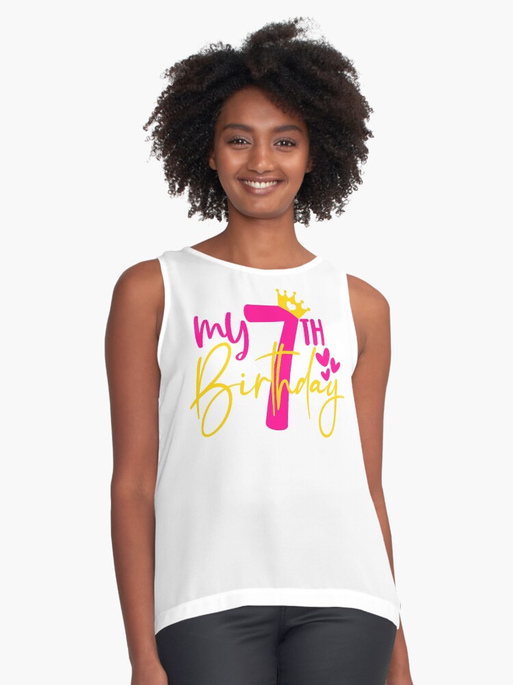 "My 7th birthday" Sticker for Sale by purpleblobart | Redbubble