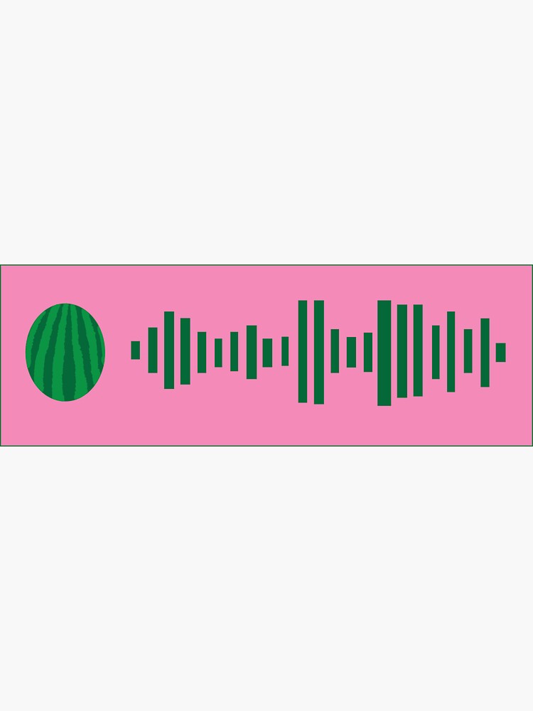 "Watermelon Sugar Spotify Code" Sticker for Sale by srcoyle | Redbubble