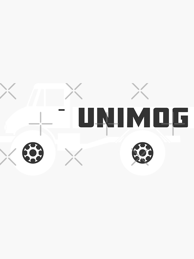 "UNIMOG Silhouette" Sticker for Sale by Groenendijk | Redbubble
