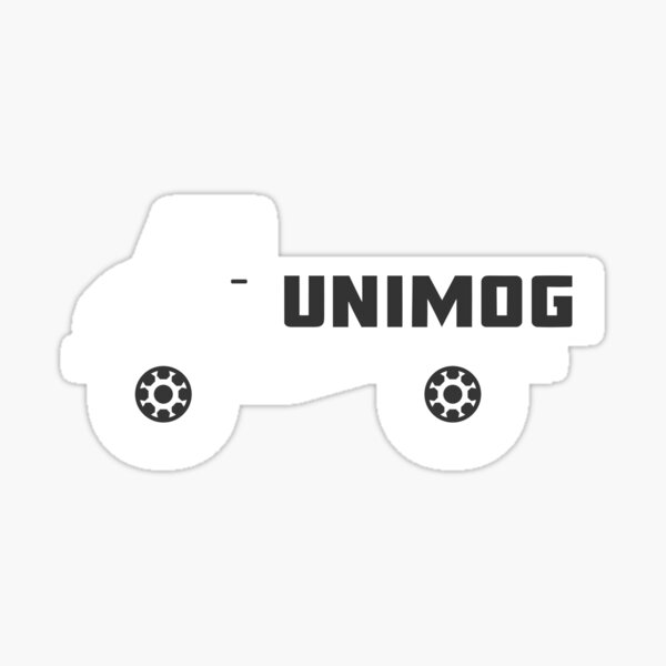 "UNIMOG Silhouette" Sticker for Sale by Groenendijk | Redbubble