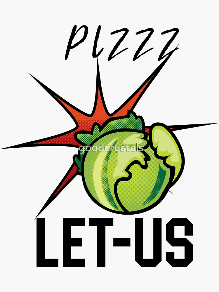 "Plzz Let-Us" Sticker for Sale by goodcrystals | Redbubble