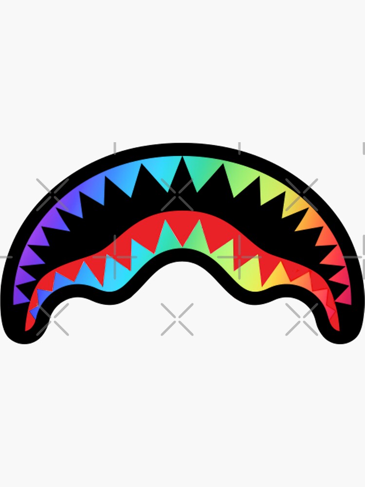 "6ix9ine shark colorful teeth style" Sticker for Sale by Nishad4 ...