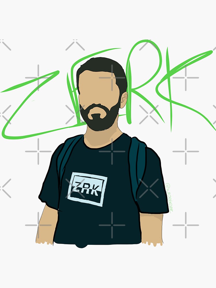 "Zerkaa Profile" Sticker for Sale by CordieLaLa | Redbubble