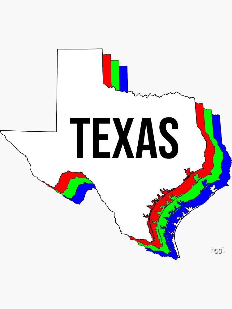 "Texas RGB" Sticker for Sale by hgg1 | Redbubble