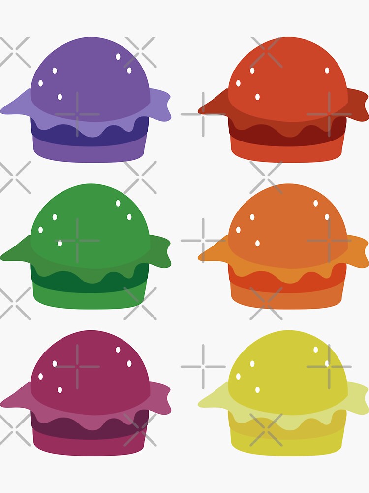 "Pretty Patties - Classic" Sticker by QuinnRamsay | Redbubble