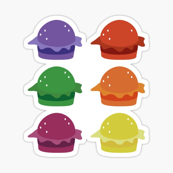 "Pretty Patties - Classic" Sticker by QuinnRamsay | Redbubble