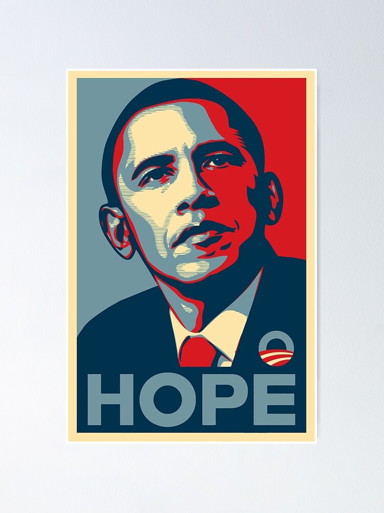 Poster « Barack Obama Hope », par Luna7 | Redbubble