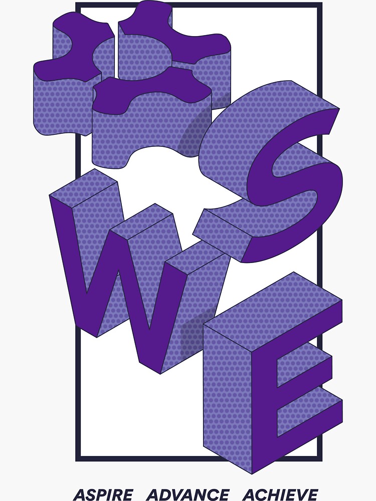 "Retro 3D SWE" Sticker for Sale by ucbswe | Redbubble