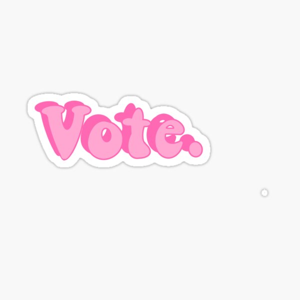 "Pink Aesthetic VOTE" Sticker for Sale by Davissssss | Redbubble