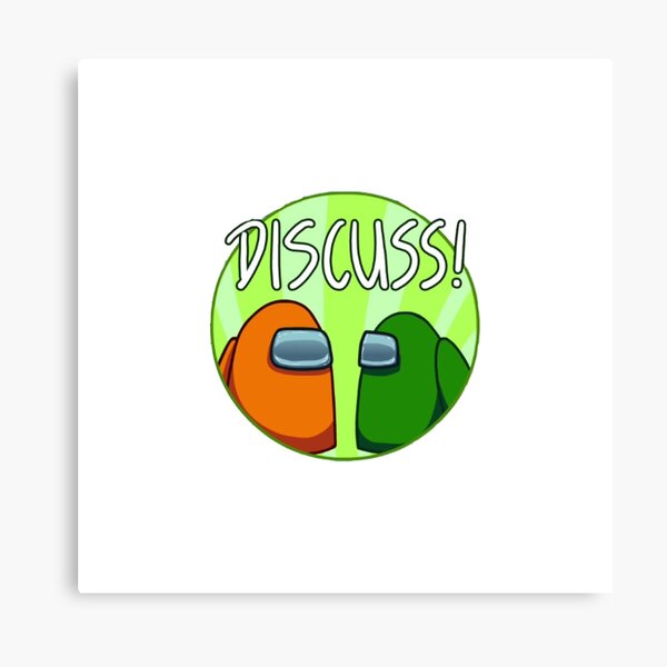 Among Us Discuss Canvas Prints | Redbubble