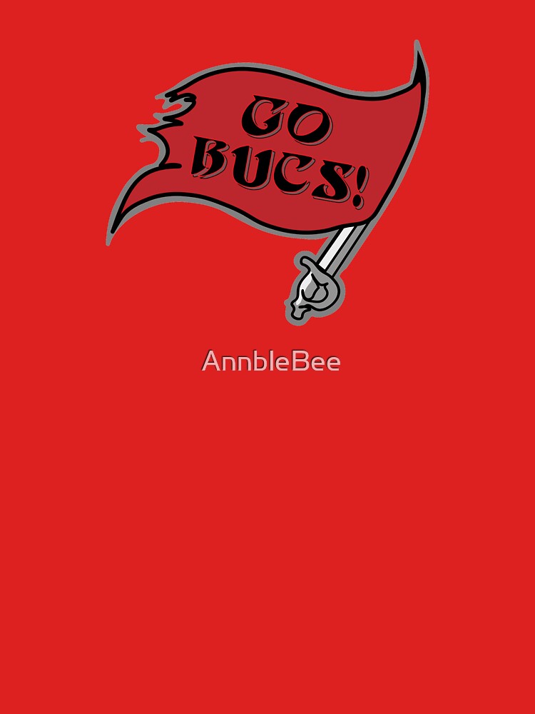 "Go Bucs Flag" T-shirt for Sale by AnnbleBee | Redbubble | buccaneers t ...