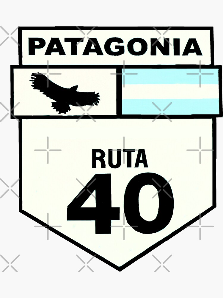 "Ruta 40 road sign" Sticker for Sale by stevepaint | Redbubble