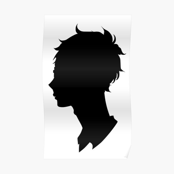 Tsukishima Kei Silhouette Poster By Spacespud Redbubble