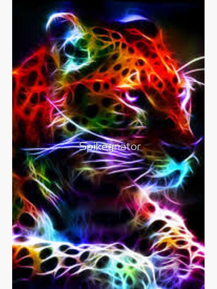 "Neon Cheetah" Poster for Sale by Spikeynator | Redbubble