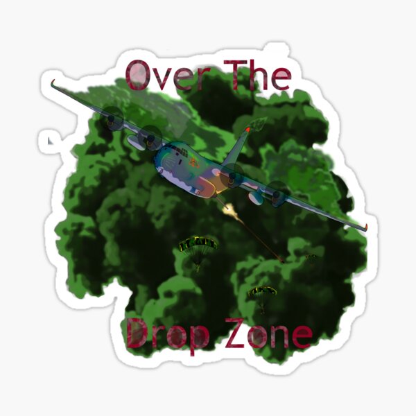 "Drop zone" Sticker for Sale by D-JsDesign | Redbubble