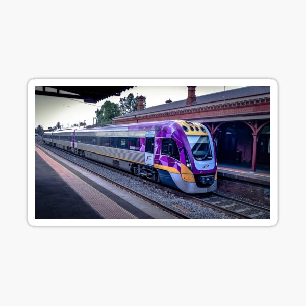 "VLine Train at Castlemaine Station" Sticker for Sale by sjphotocomau ...