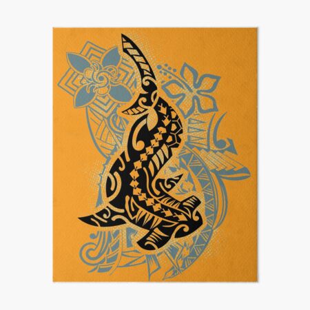 "Samoan - Polynesian Tribal Shark " Art Board Print for Sale by ...