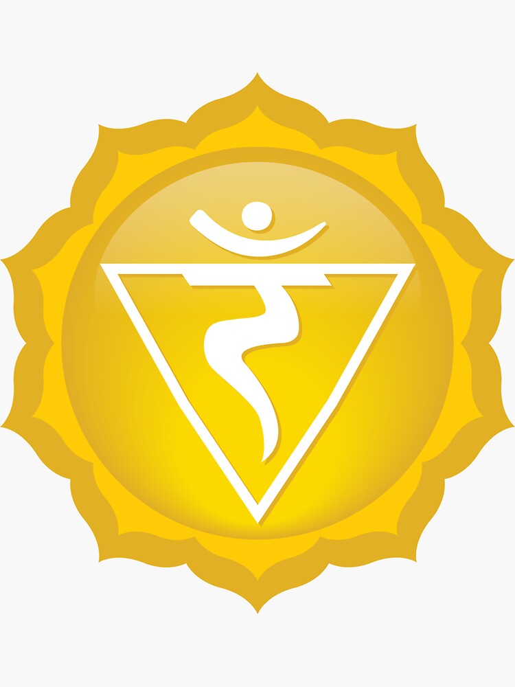 Pegatina «Símbolo del plexo solar - 08» de chakraplaza | Redbubble