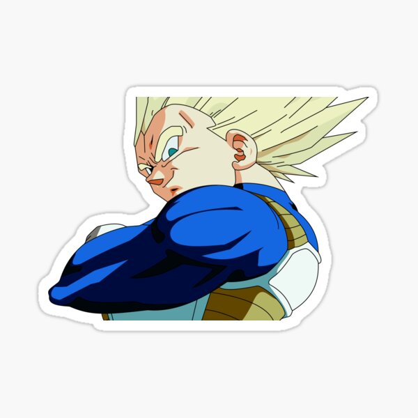 "Vegeta" Sticker for Sale by ClearCard | Redbubble