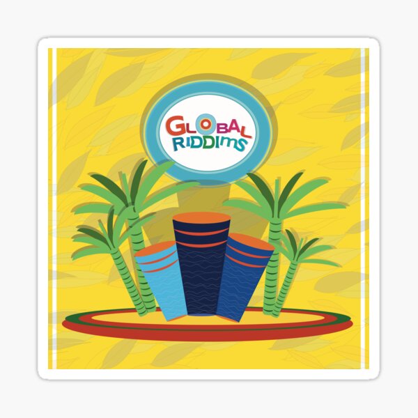 "Golbal Riddims - Compilation Cover Art (4)" Sticker for Sale by ...
