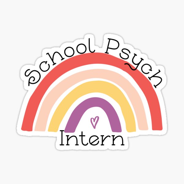 "School Psychologist Intern" Sticker by EvyStickersx | Redbubble