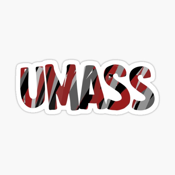 "UMass" Sticker for Sale by kristymc | Redbubble